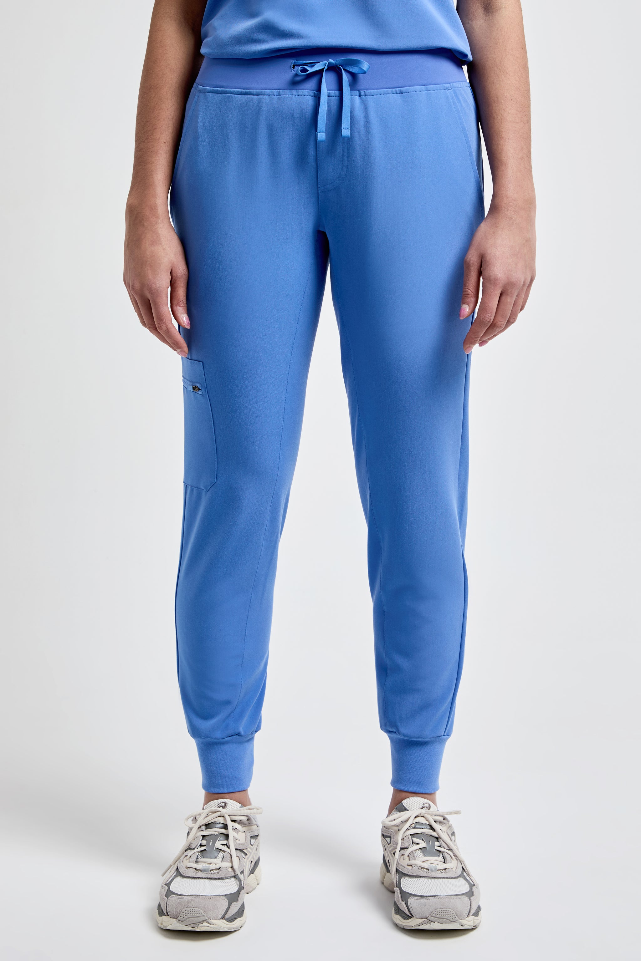Women's Ceil Blue Stretch Jogger Scrub Pants